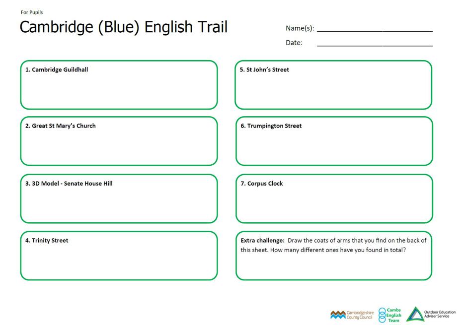 Cambridgeshire English Trails