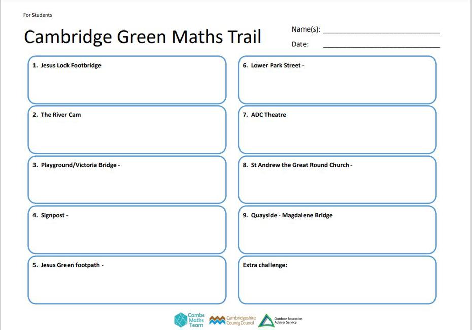 Cambridgeshire Maths Trails